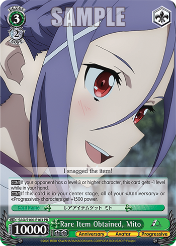 Rare Item Obtained, Mito | Cards | Weiß Schwarz